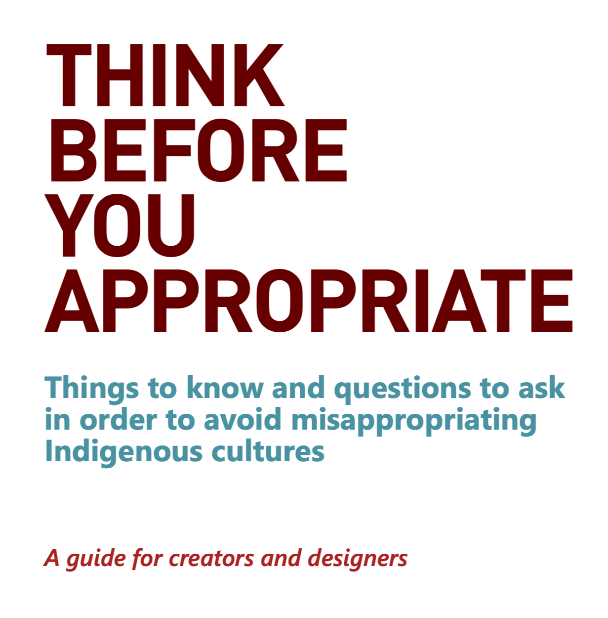 Think Before You Appropriate — CARFAC